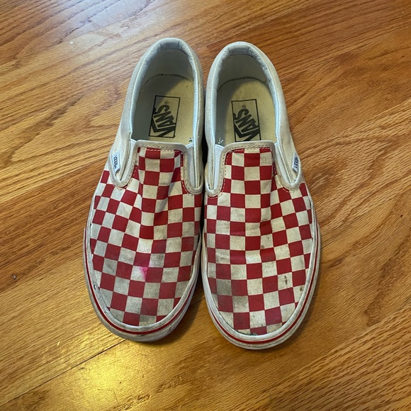 Vans | Shoes | Red Checkered Converse | Poshmark